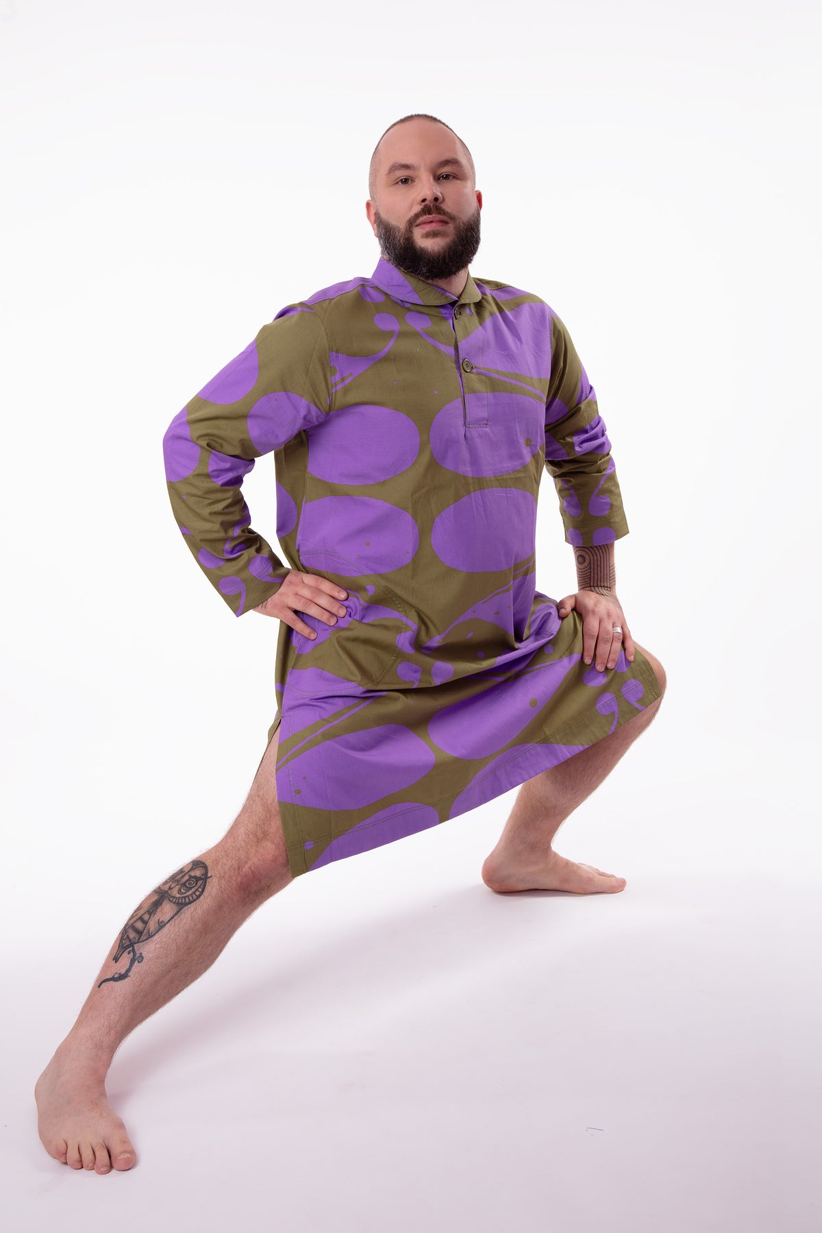 Barbarian Nightshirt / Dress in Olive | Irregular Sleep Pattern