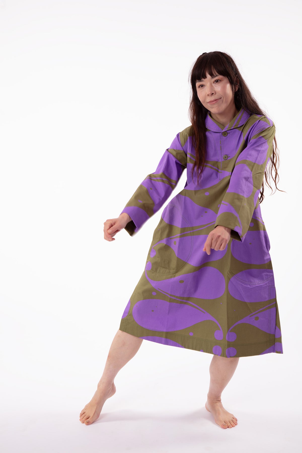 Barbarian Nightshirt / Dress in Olive | Irregular Sleep Pattern